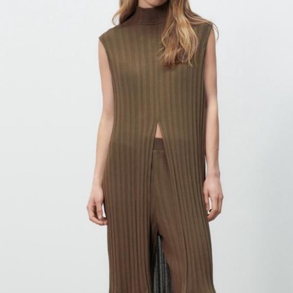 Zara | Tops | Zara High Collar Tunic Nwt | Poshmark